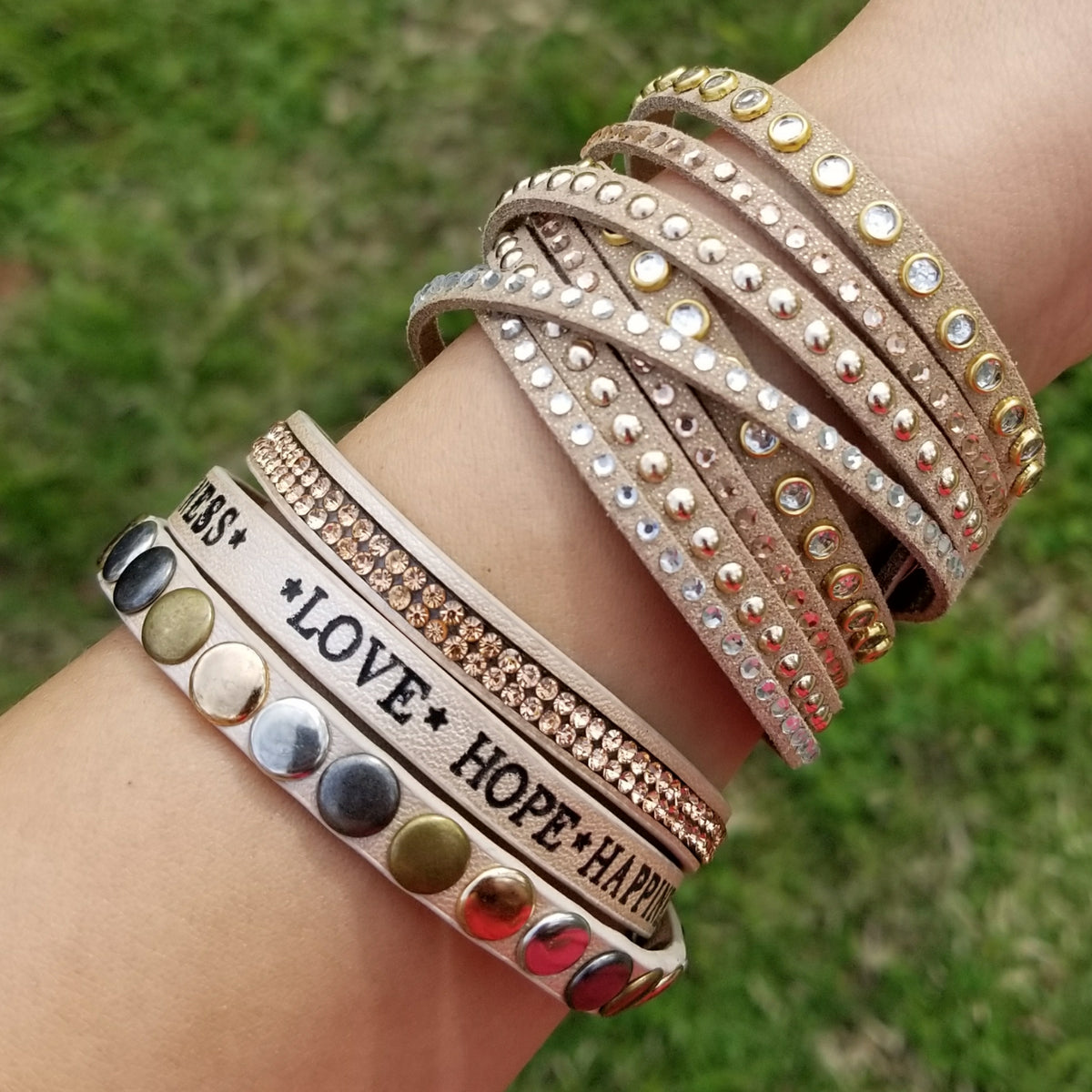 Love Hope Happiness -- Wrap Bracelet – DYB | Do Your Best